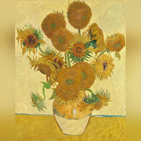 Vintage | Art | Vincent Van Goghs Sunflowers 888 Famous Still Life ...
